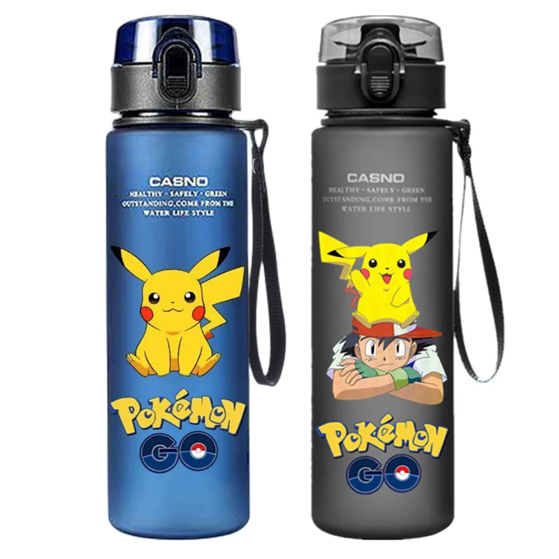Pokemon Pikachu Sports Water Bottle 560Ml Water Glass Cute Adult ...