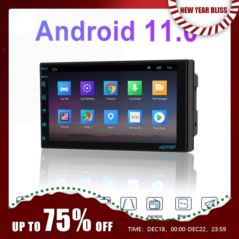 Android-11-R-dio-Do-Carro-2-Din-7-Universal-Autoradio-WIFI-GPS ...