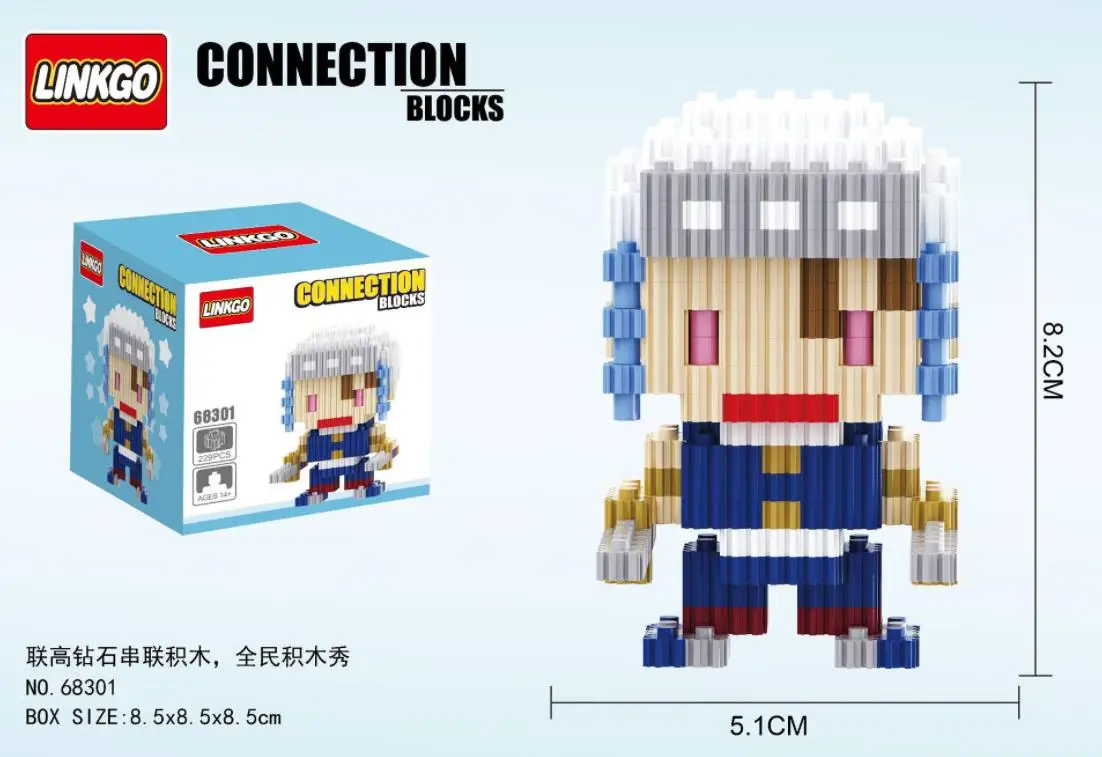 Figuras de acción de Anime de 8cm, bloques de construcción de Anime ...