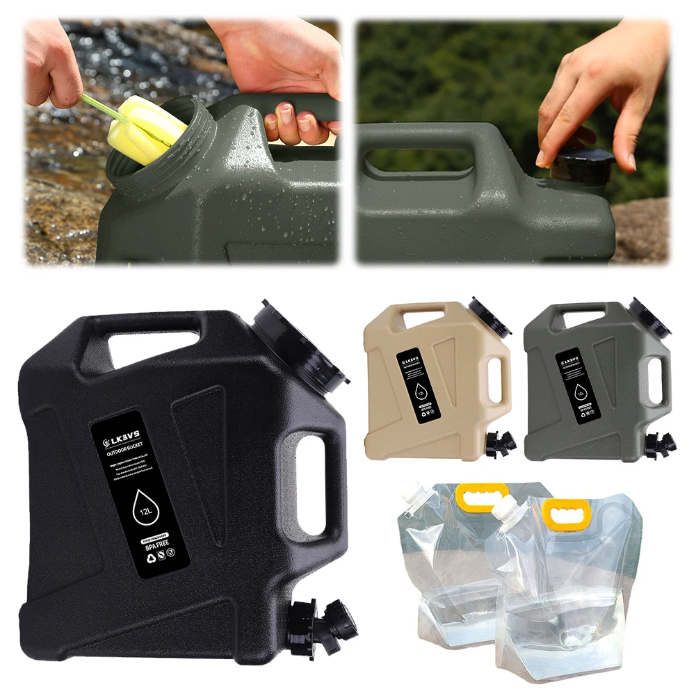 12L-Portable-Camping-Water-Jug-No-Leakage-Water-Storage-Tank-with ...