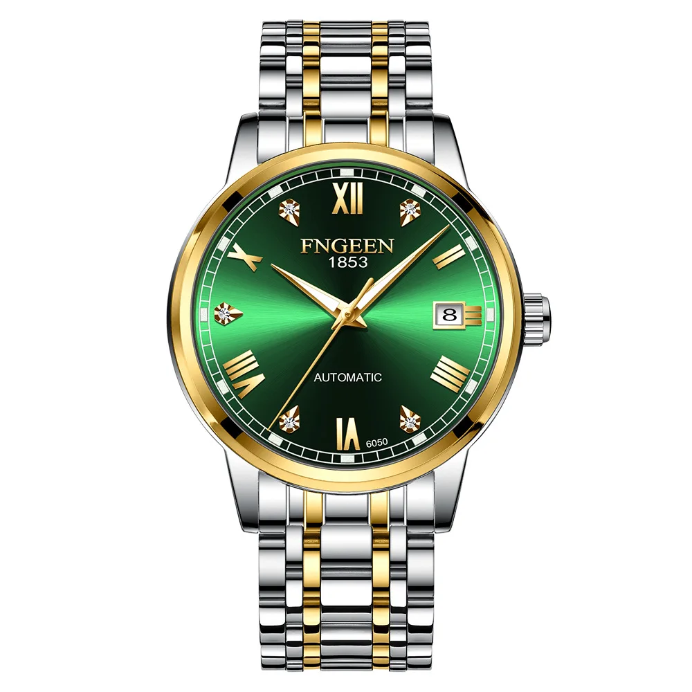 FNGEEN-Top-Brand-Luxury-Fashion-Green-Mechanical-Watch-for-Men ...