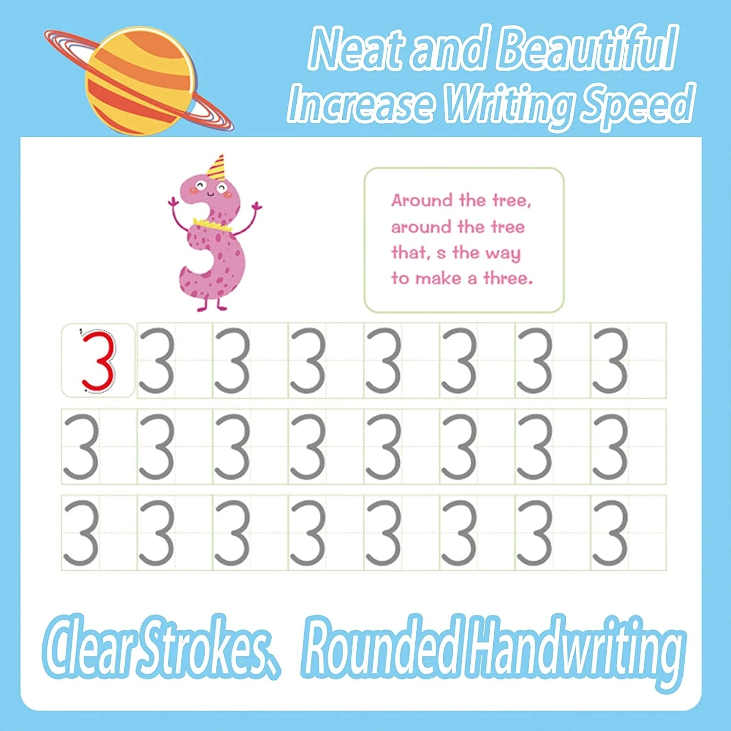 German Numbers Handwriting