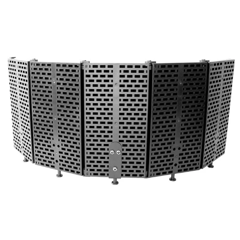 Adjustable 5 Panel Microphone Isolation Shield Mic Sound Absorbing Foam ...