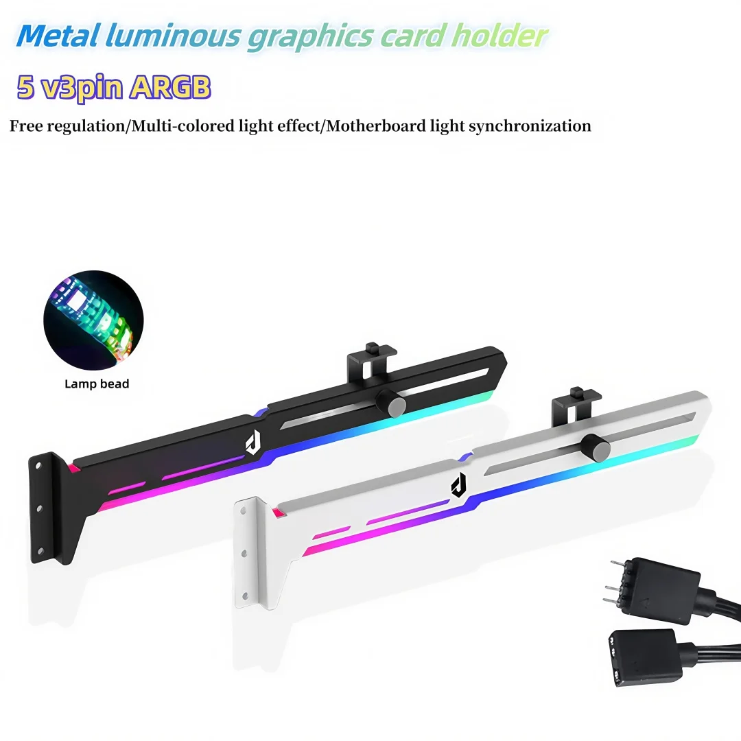 Computer Graphics Card/GPU Bracket, ARGB, Made Of Aluminum Alloy ...