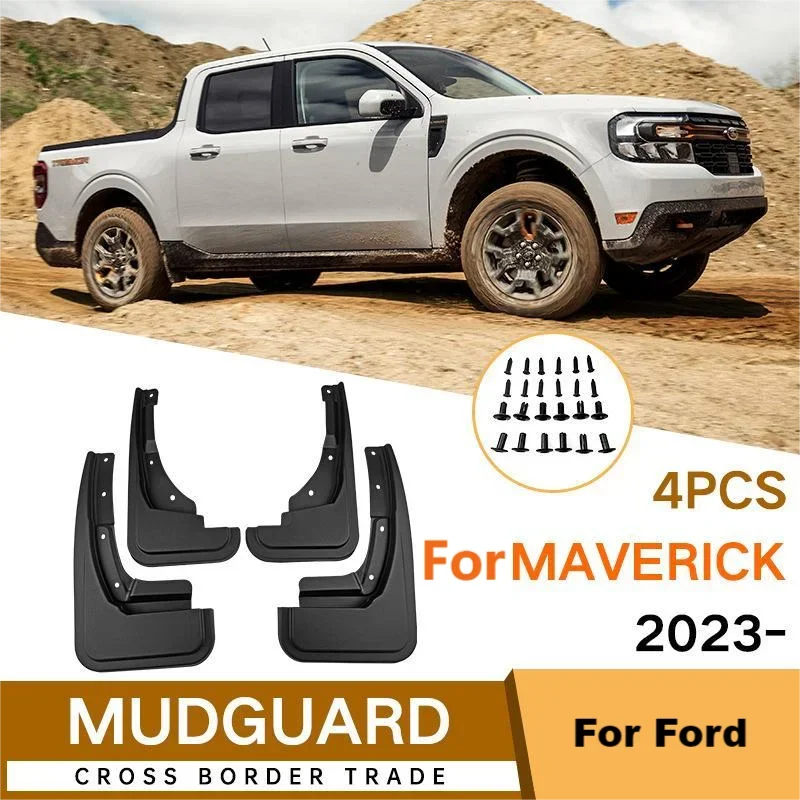 4Pcs Mudflaps Mud Flaps Splash Guards Full Cover Mud Guards For Ford ...