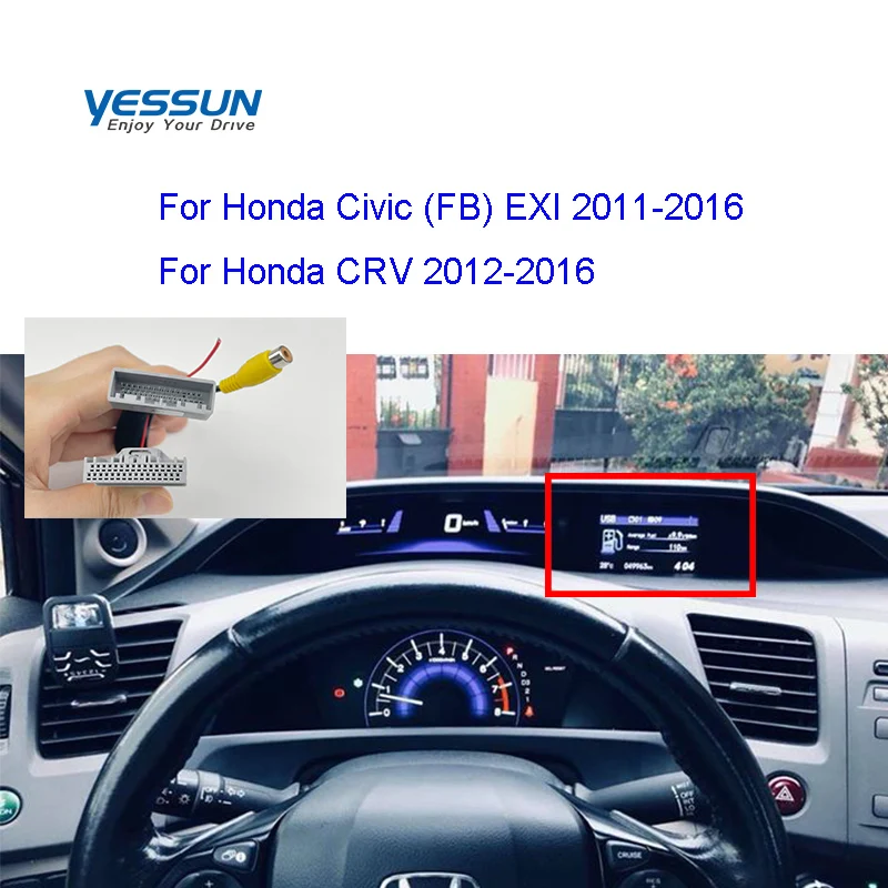 32Pin-Backup-Camera-Harness-Rear-View-Camera-Adapter-Cable-For-Honda ...