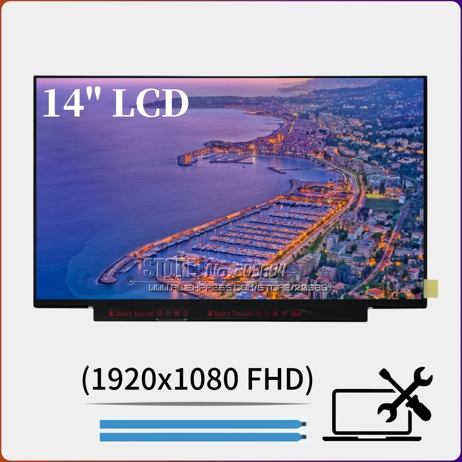 14" FHD screen For Lenovo Laptop L14 T14 T14s B140HAN04.0 LP140WFH-SPD6 ...