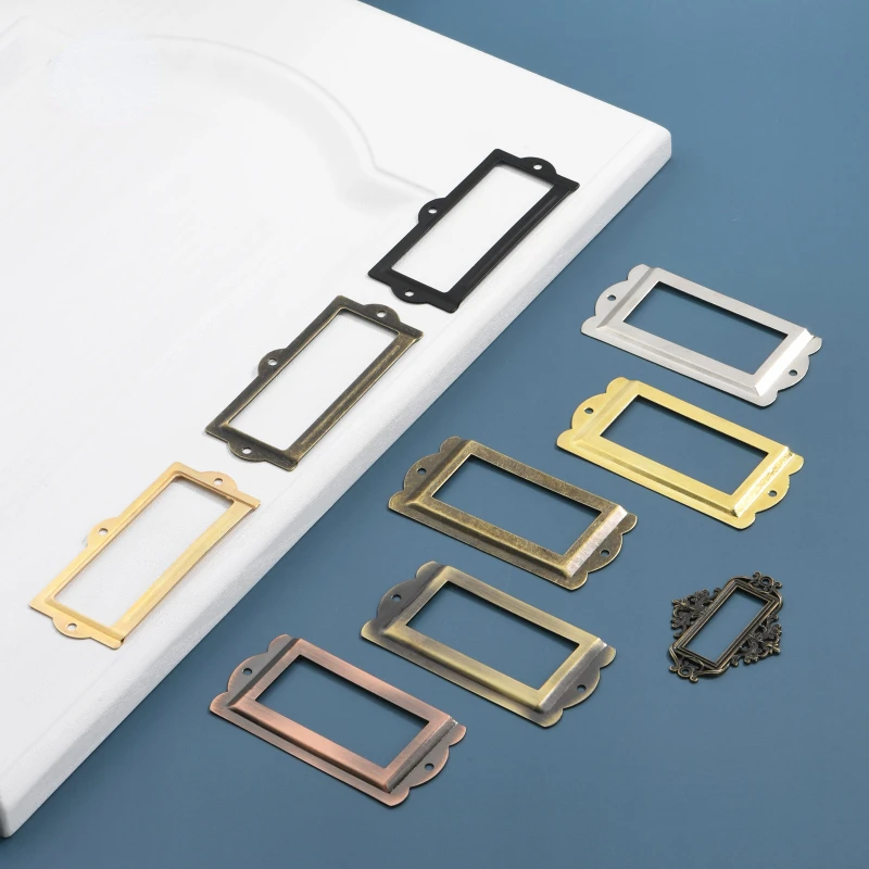 4pcs-Antique-vintage-gift-box-name-card-holder-Label-frame-imitation ...