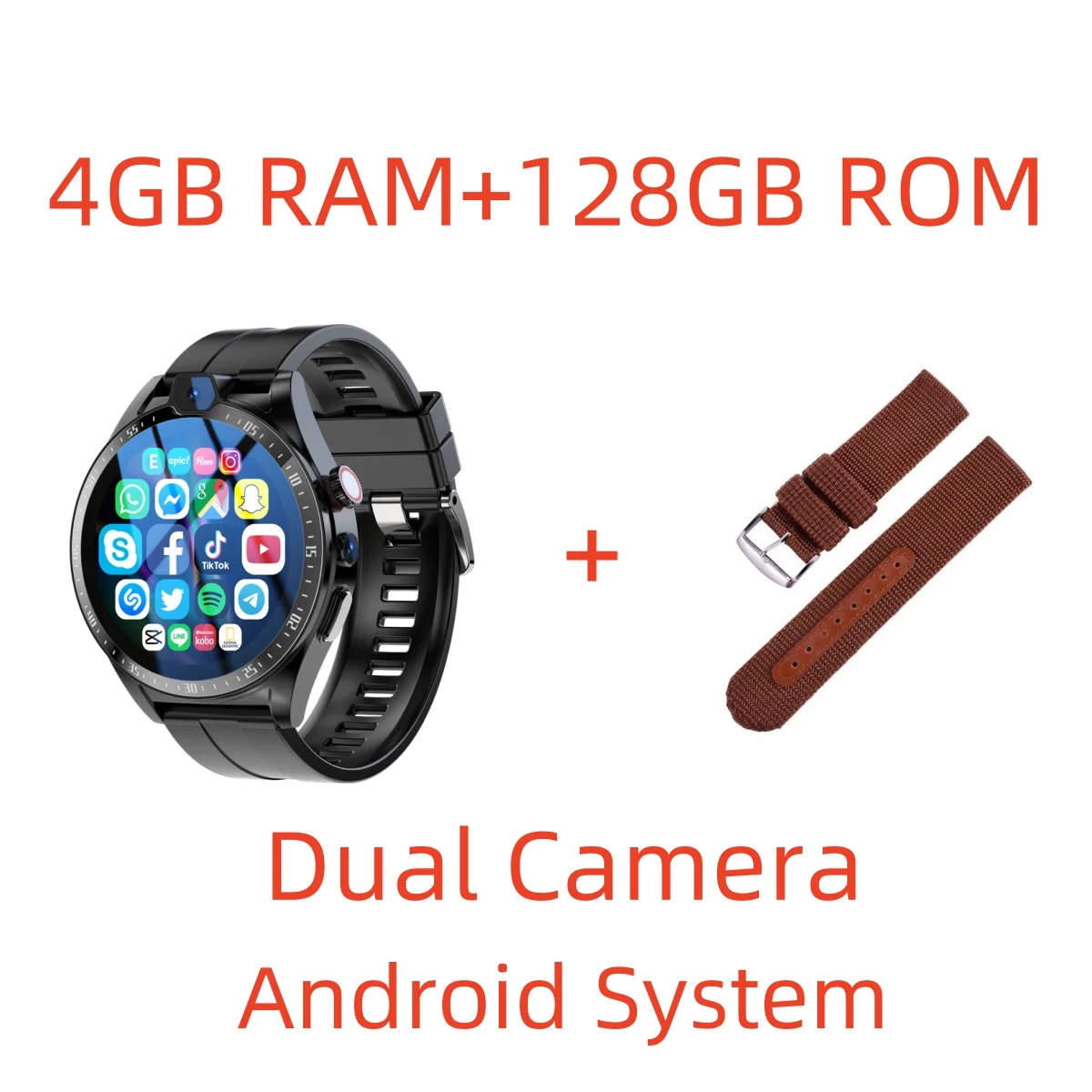 NEW-4G-Android-Smartwatch-With-Pluggable-SIM-card-500W-Dual-Camera-GPS ...