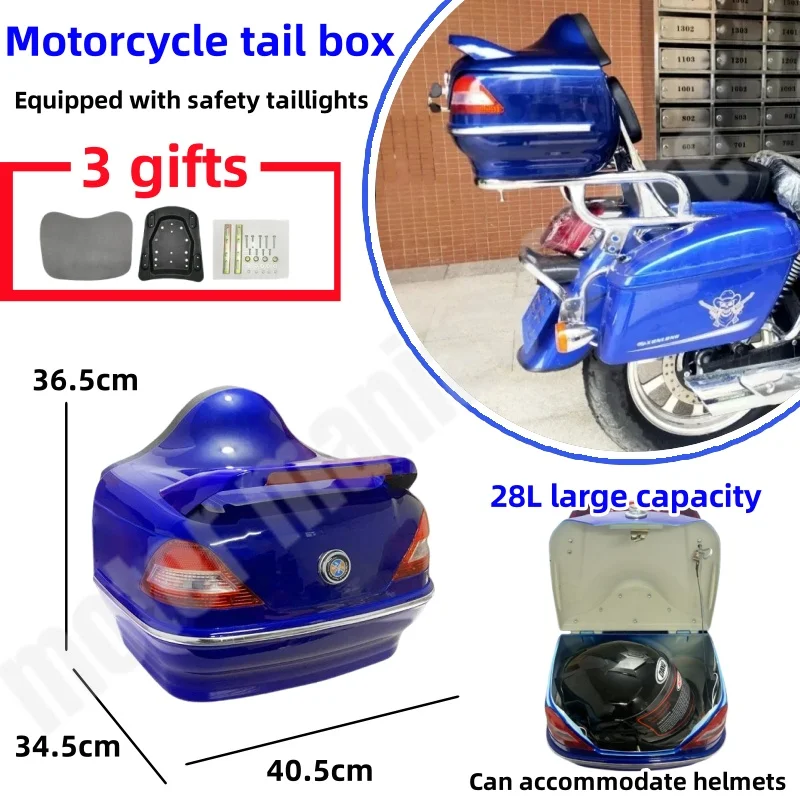 28L-Motorcycle-Tail-Box-Scooter-Trunk-with-Iron-Floor-Storage-Toolbox ...