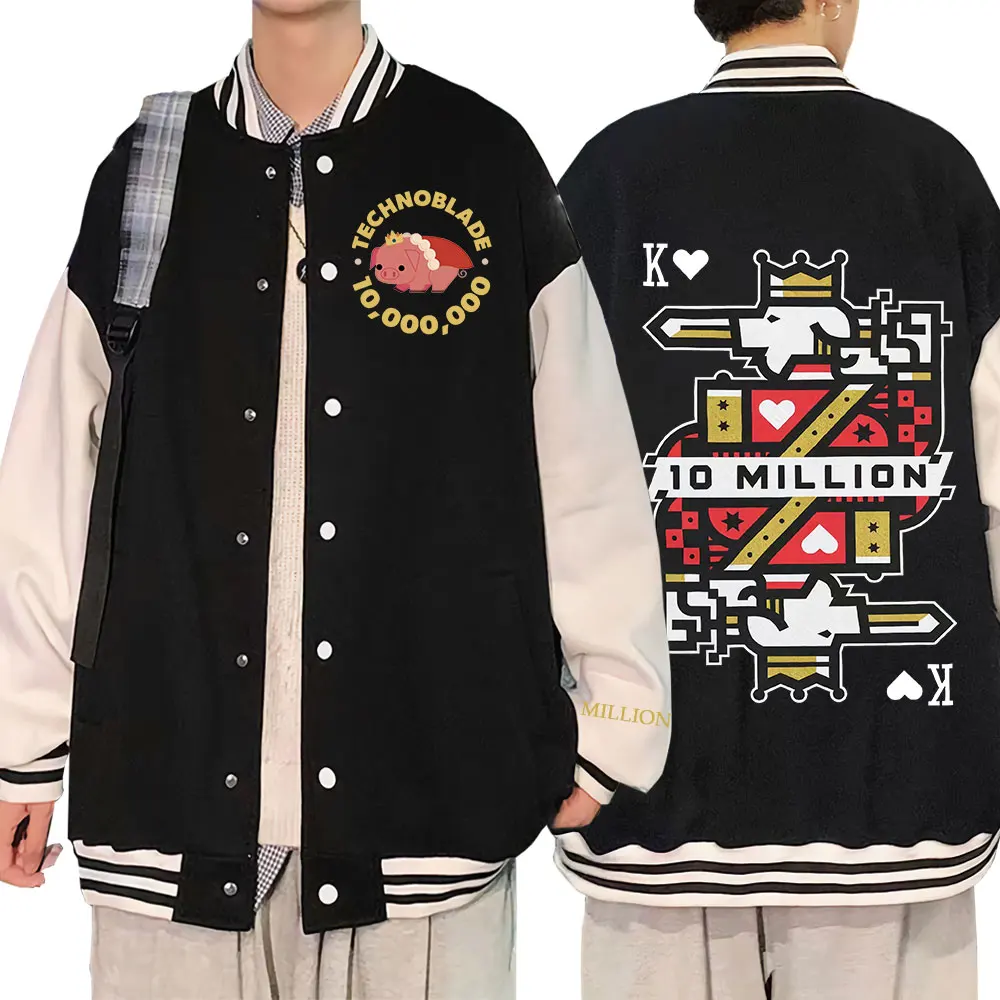 Technoblade-10-Million-Subs-Print-Baseball-Uniform-Men-Women-Oversized ...