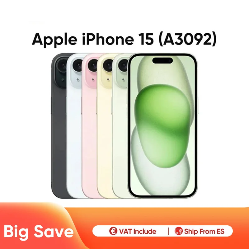 Apple-iPhone-15-A3092-iOS-17-Apple-A16-Bionic-Super-Retina-XDR-pantalla ...