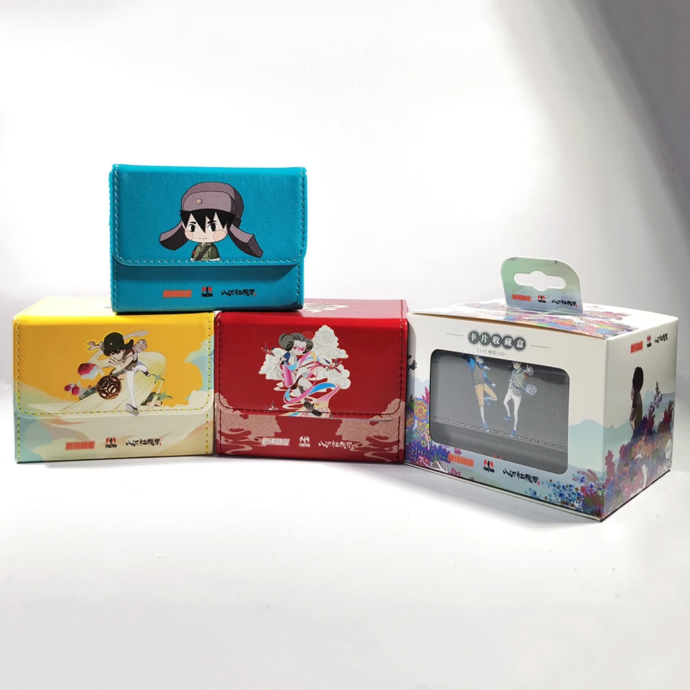 Pu Leather Cartoon Characters Cards Holder Compatible With Pm Tcg Cards ...