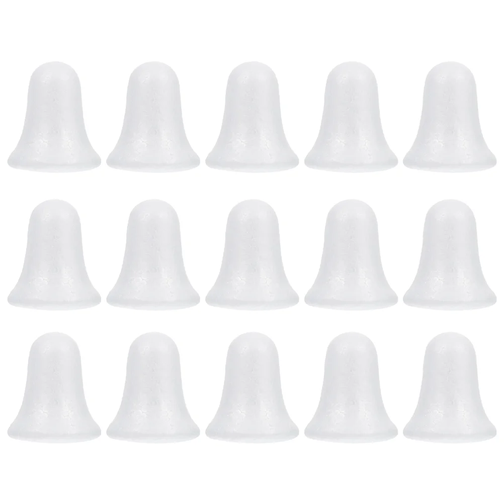 15-Pcs-Bubble-Bell-Decorative-Foam-Shape-Polystyrene-Crafts-White-Bells ...