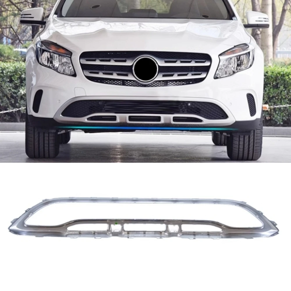 Front-bumper-chrome-decorative-strip-For-Mercedes-Benz-GLA-Class-W156 ...
