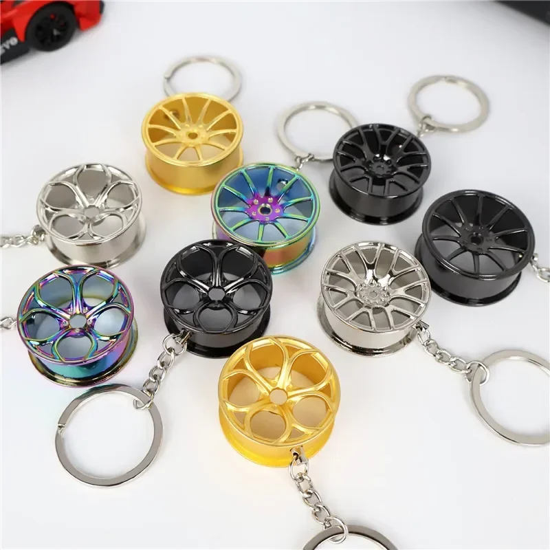 Metal-Keychain-Car-Wheel-Hub-Auto-Logos-Key-Chain-Auto-Repair-Parts-Car ...
