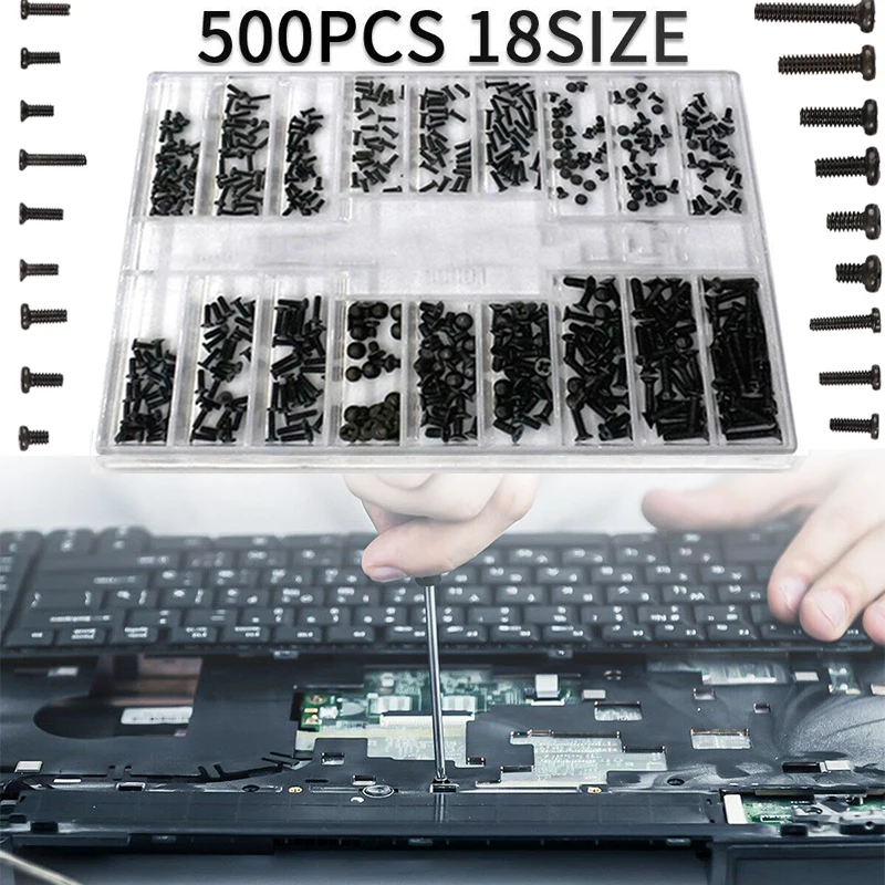 500Pcs-18-Types-Screw-Nuts-DIY-Kit-Screw-Driver-Laptop-Computer ...