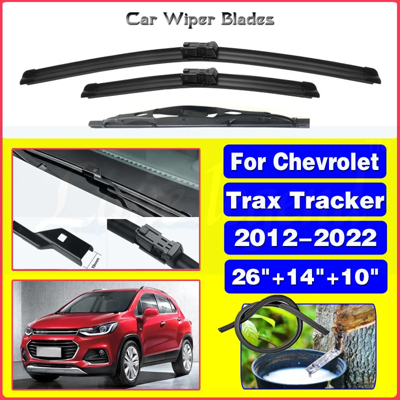 For-Chevrolet-Trax-Tracker-2012-2022-Wiper-Front-Rear-Wiper-Blades-Set ...