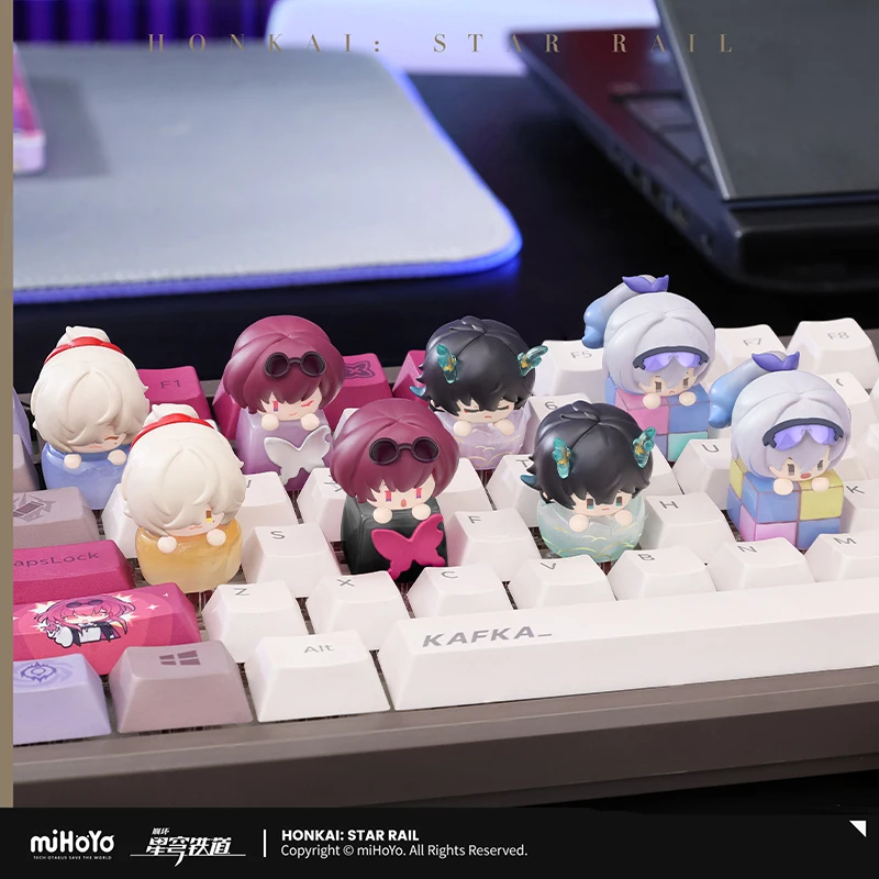 Mihoyo-Honkai-Star-Rail-dedo-punta-Keycap-caja-ciega-serie-1-teclado ...