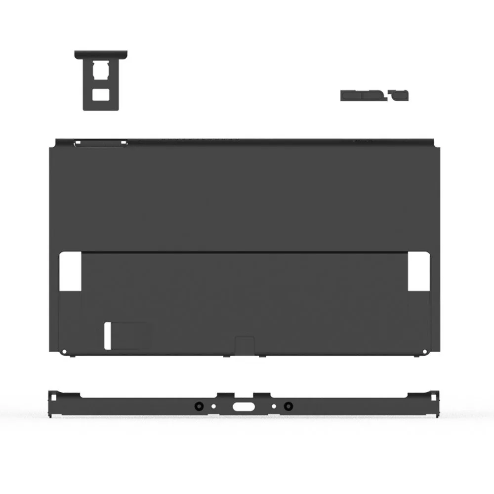 Black-Replacement-Back-Faceplate-for-Nintendo-Switch-OLED-Console-Back ...