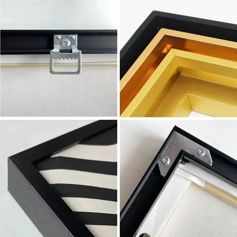 DIY Aluminum Alloy Frame 40-50cm Black Metal Aluminum Frame for Canvas ...