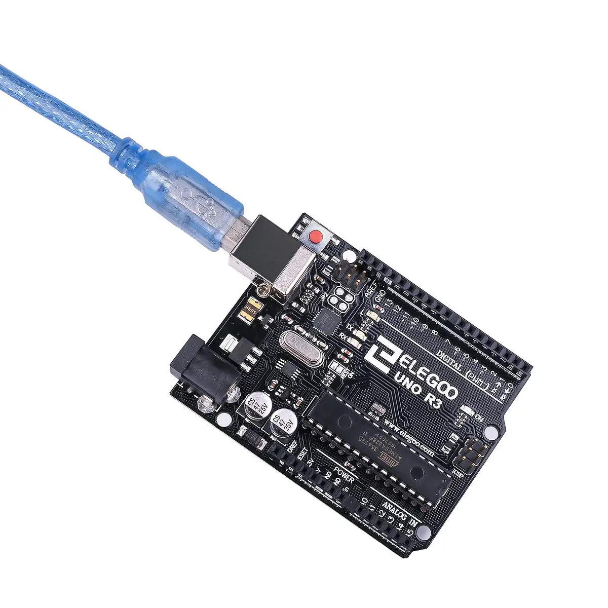 Placa Elegoo Uno R3 Com Cabo Usb Atmega328p Arduino Compatível Arduino