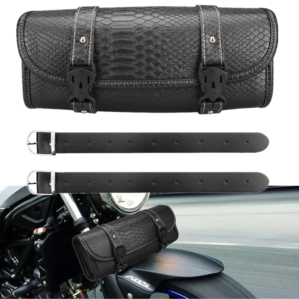 Crocodile-Pattern-Motorcycle-Saddlebag-Leather-Luggage-PU-Bags-Front ...