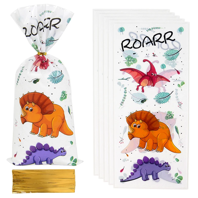 25-50pcs-Dinosaur-Party-Candy-Gift-Bags-Roar-Dino-Safari-Jungle-Animals ...