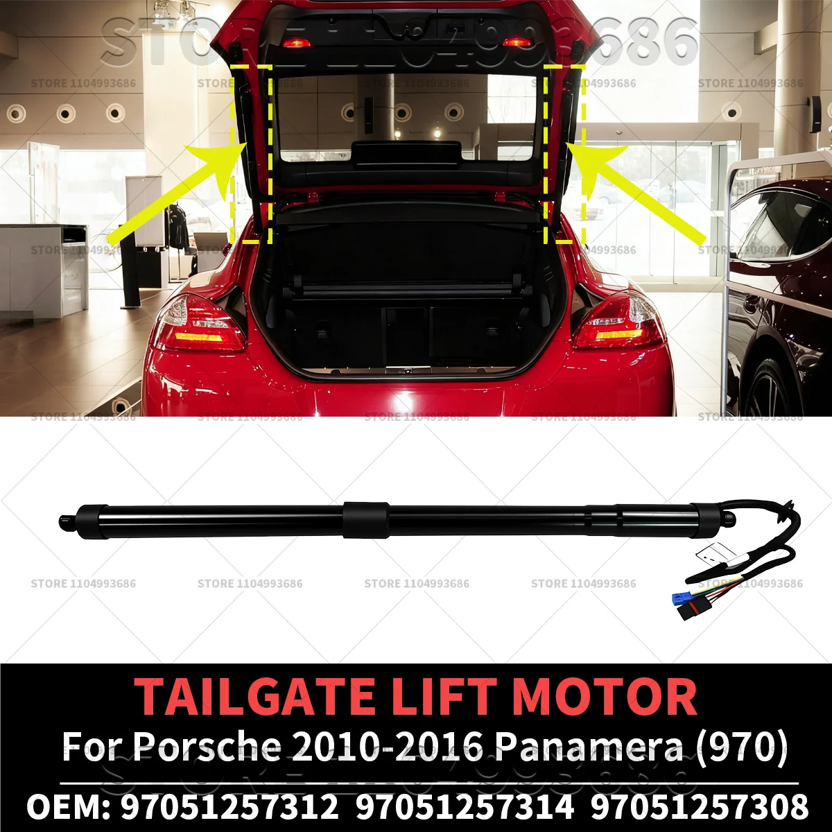 For 2010 2011 2012 2013 2014 2015 2016 Porsche Panamera (970) Tailgate ...