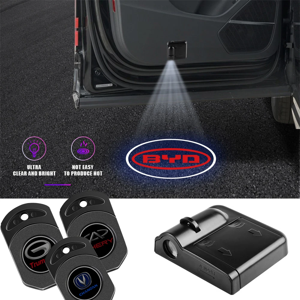 Car Door Emblem Light Welcome Lamp Wireless Laser Projector Auto ...