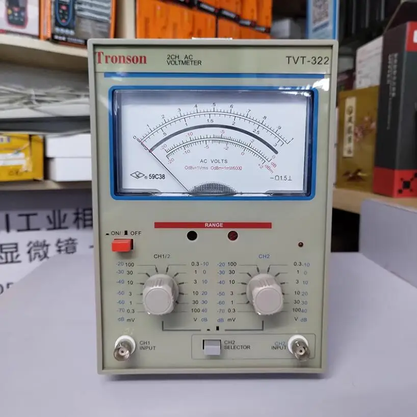 TVT-322-Dual-Channel-Milivoltmeter-Double-Needle-Millivoltmeter-New ...