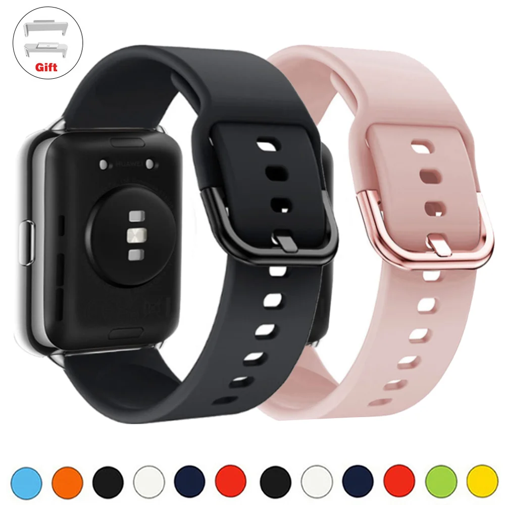 Sport-watchband-For-Huawei-Watch-FIT-2-Strap-smart-Wrist-metal-Buckle ...