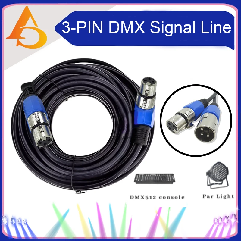 Ligne de Signal DMX à 3 broches (1M-5M,6M,7M,8M,9M,10M,15M,20M ...