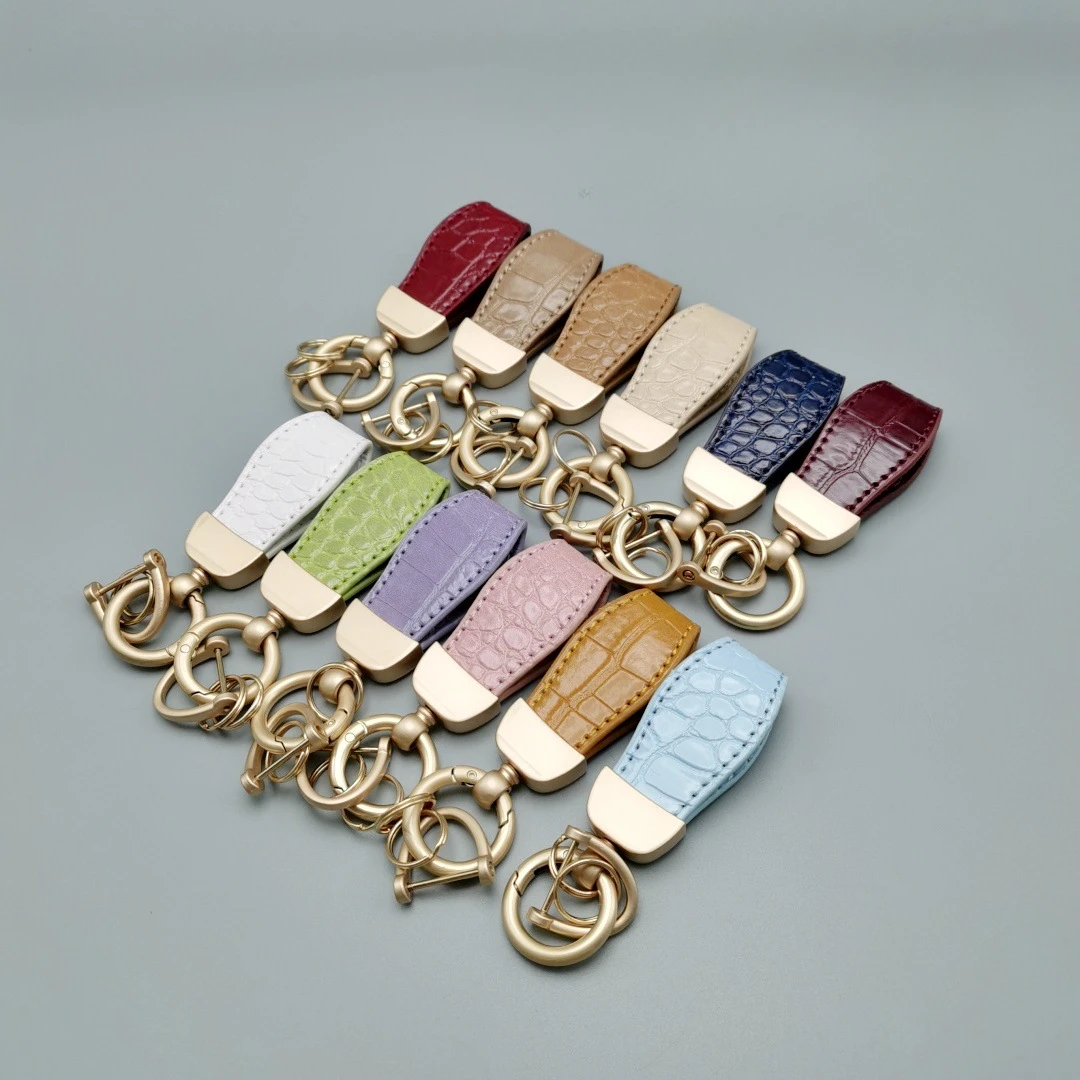 Luxury-Key-Chain-Lady-Men-Keychain-Exquisite-Leather-Car-Key-Ring ...