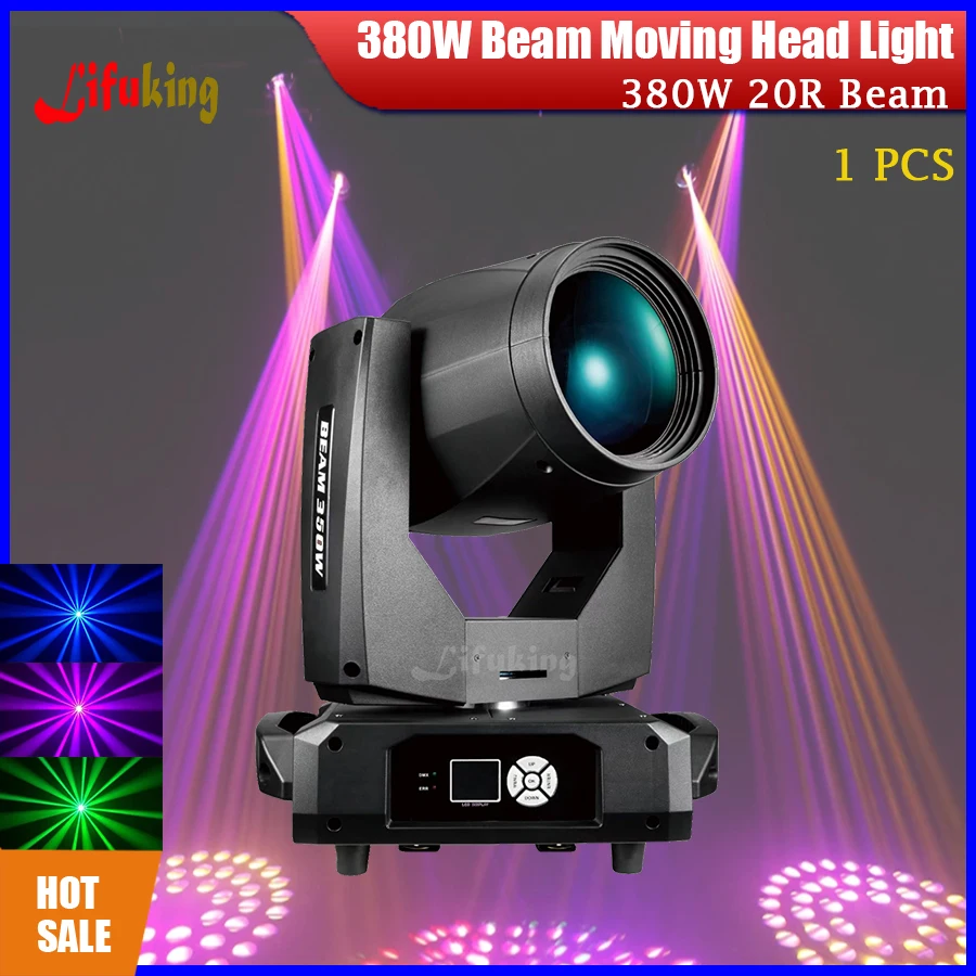 1-10Pcs 380W Beam 20R Moving Head Light Rainbow Prism Lndoor Led Par ...