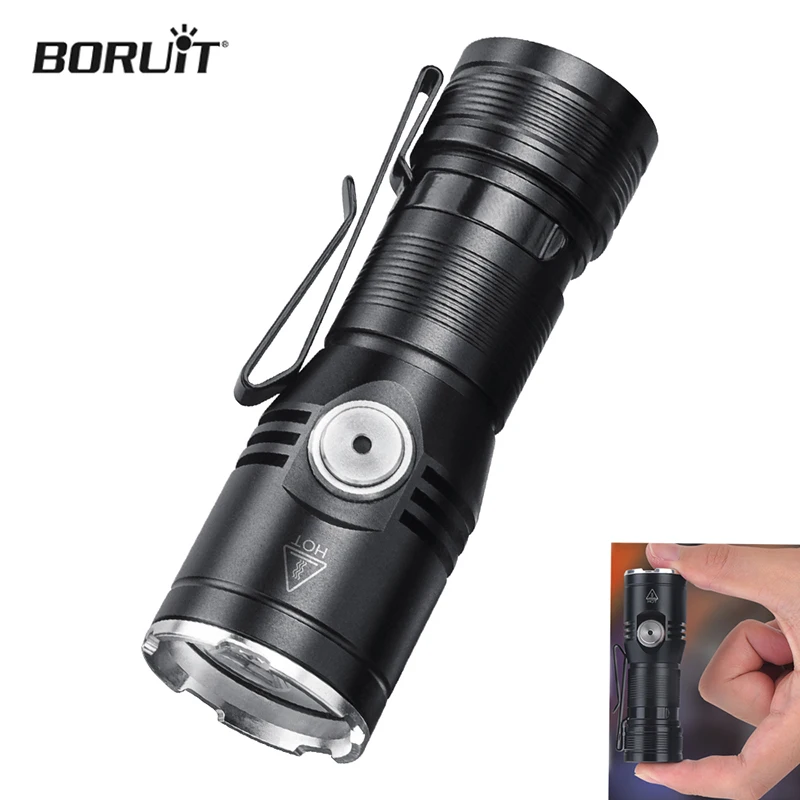 BORUiT-Tiki-Work-LED-Flashlight-Built-in-Battery-USB-C-Rechargeable ...