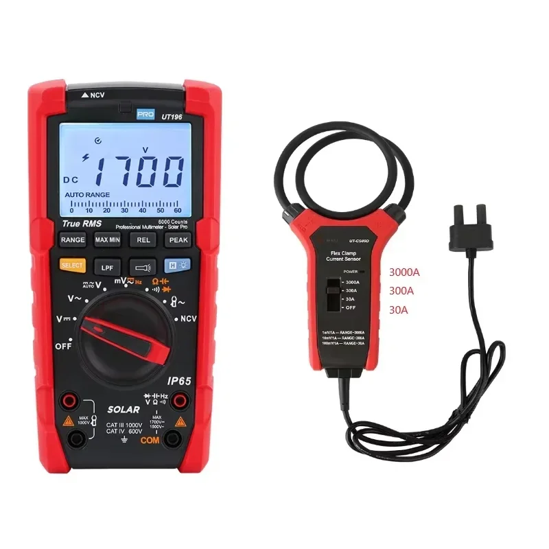 UT196 1700V DC/1500V AC Photovoltaic Professional Digital Multimeter ...