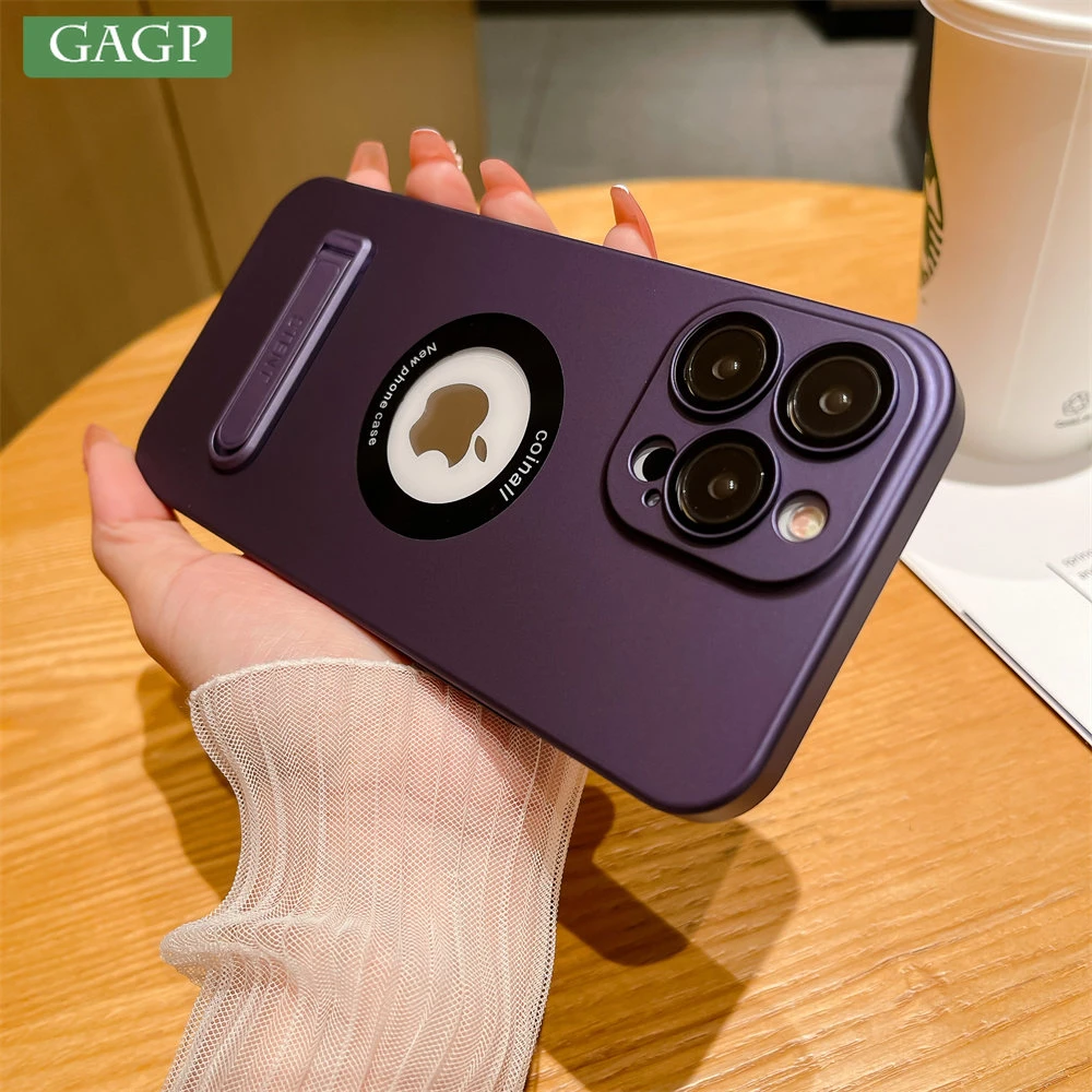 Luxury Kick stand PC Case for iPhone 12 13 14 Pro Max 14Pro iPhone13 ...