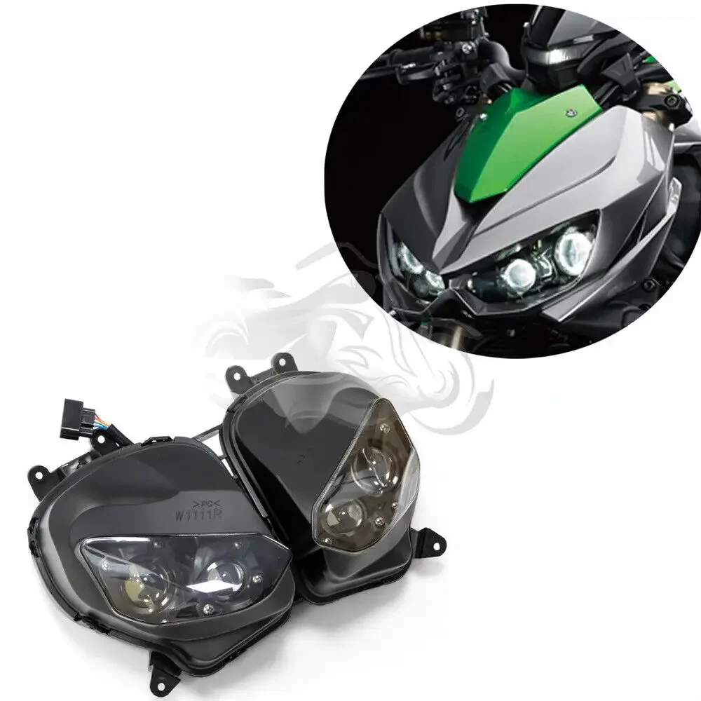 Motorcycle Front Headlight Assembly Headlamp Fit for KAWASAKI Z1000 ...