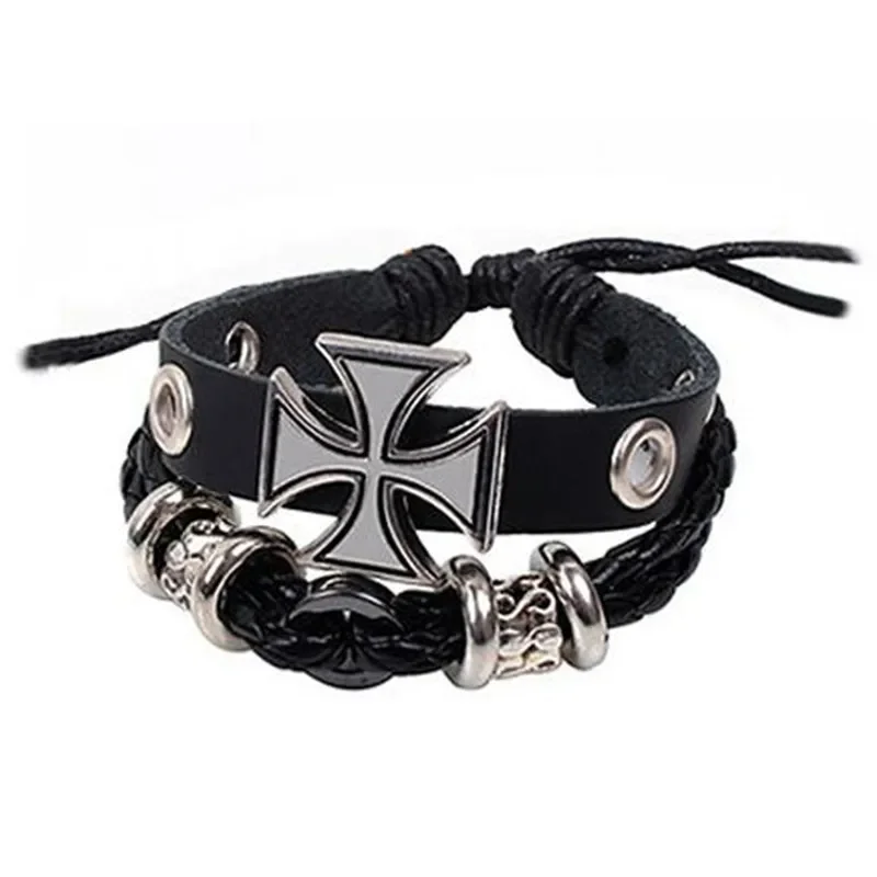 Cool-Black-German-Reich-Prussia-Iron-Cross-Bracelet-Cloth-Fabric-Christ ...