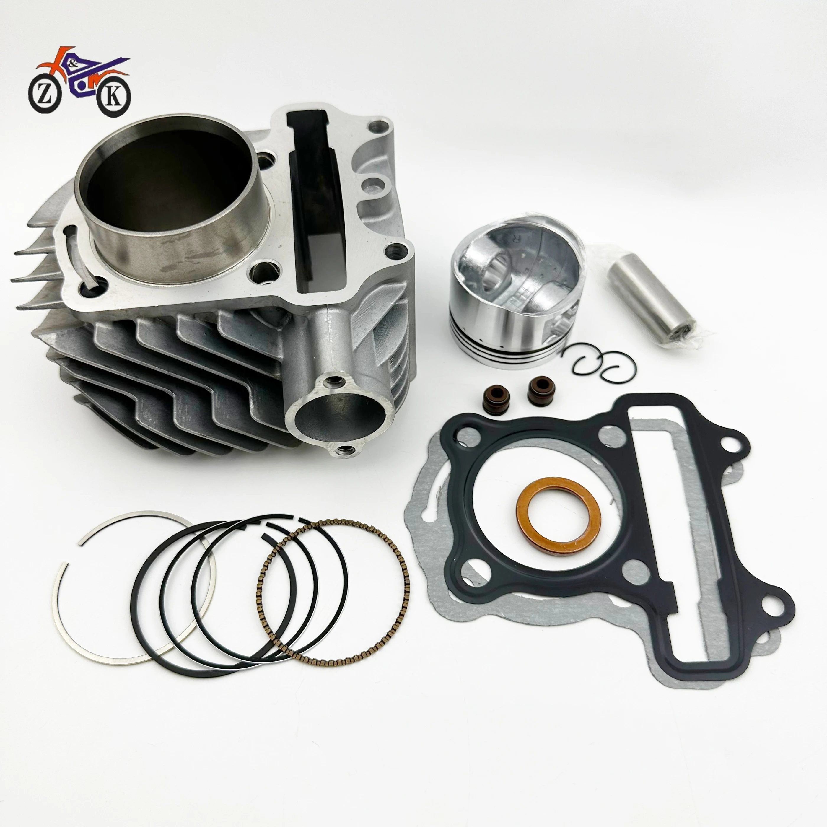 Motorcycle Cylinder Kit 52.4 mm pin 15mm Honda Princess Elite 125 Elite ...