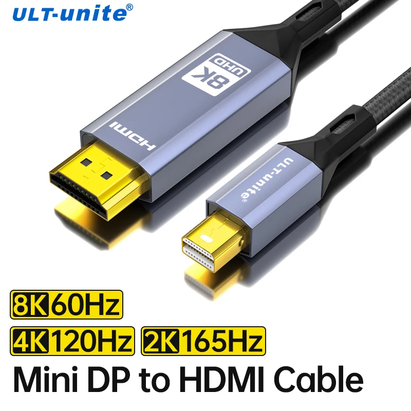 8K60Hz-Mini-DisplayPort-HDMI-kablosu-Thunderbolt-Mini-DP-HDMI-kablosu ...