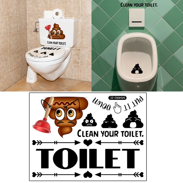 Clean Bathroom Kepet Decals Stickers
