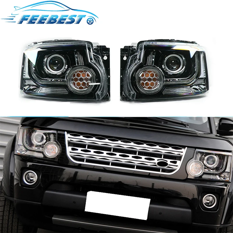 LED-Headlights-Front-Car-Headlamp-For-Land-Rover-Discovery-4-2014-2016 ...
