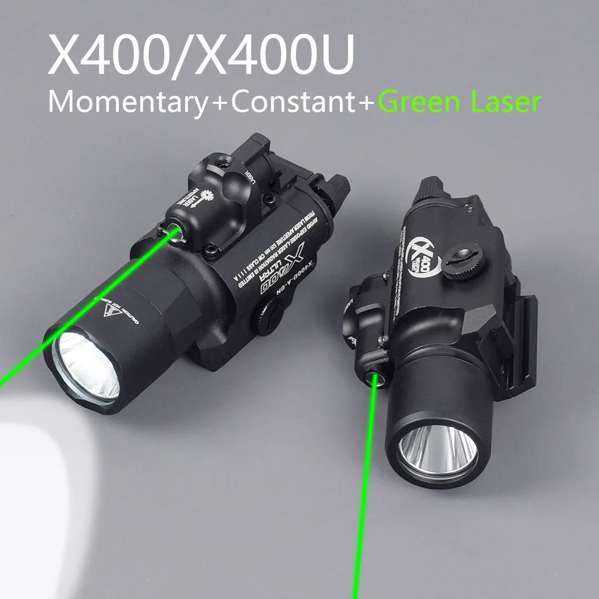 Tactical-Surefir-X400U-X400-Ultra-Weapon-Light-Pistol-Gun-Lgiht-with-Red-Green-Laser-Airsoft ...