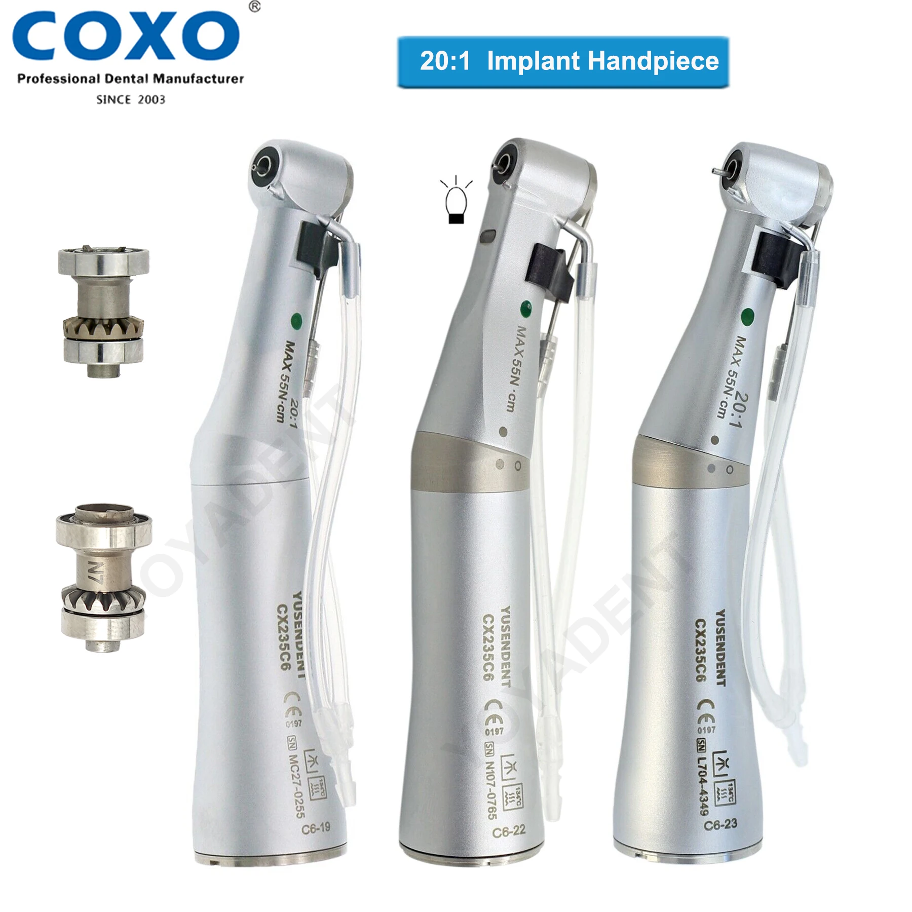 COXO-Implant-Handpiece-Dental-20-1-Reduction-Fiber-Optic-Low-Speed ...