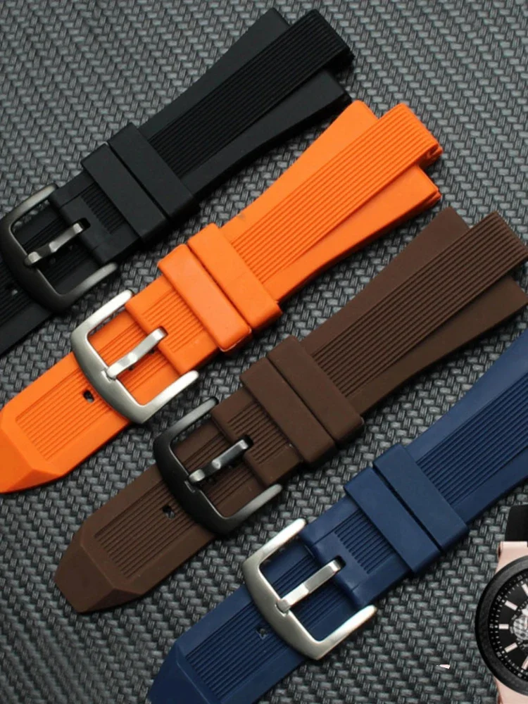 Orange-Blue-Safety-Rubber-Watchbands-for-Michael-Kors-Mk8184-9020-8759 ...