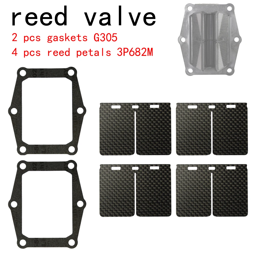 4pcs-Reed-valve-petals-2pcs-gasket-Reed-Valve-for-1986-2001-Honda ...