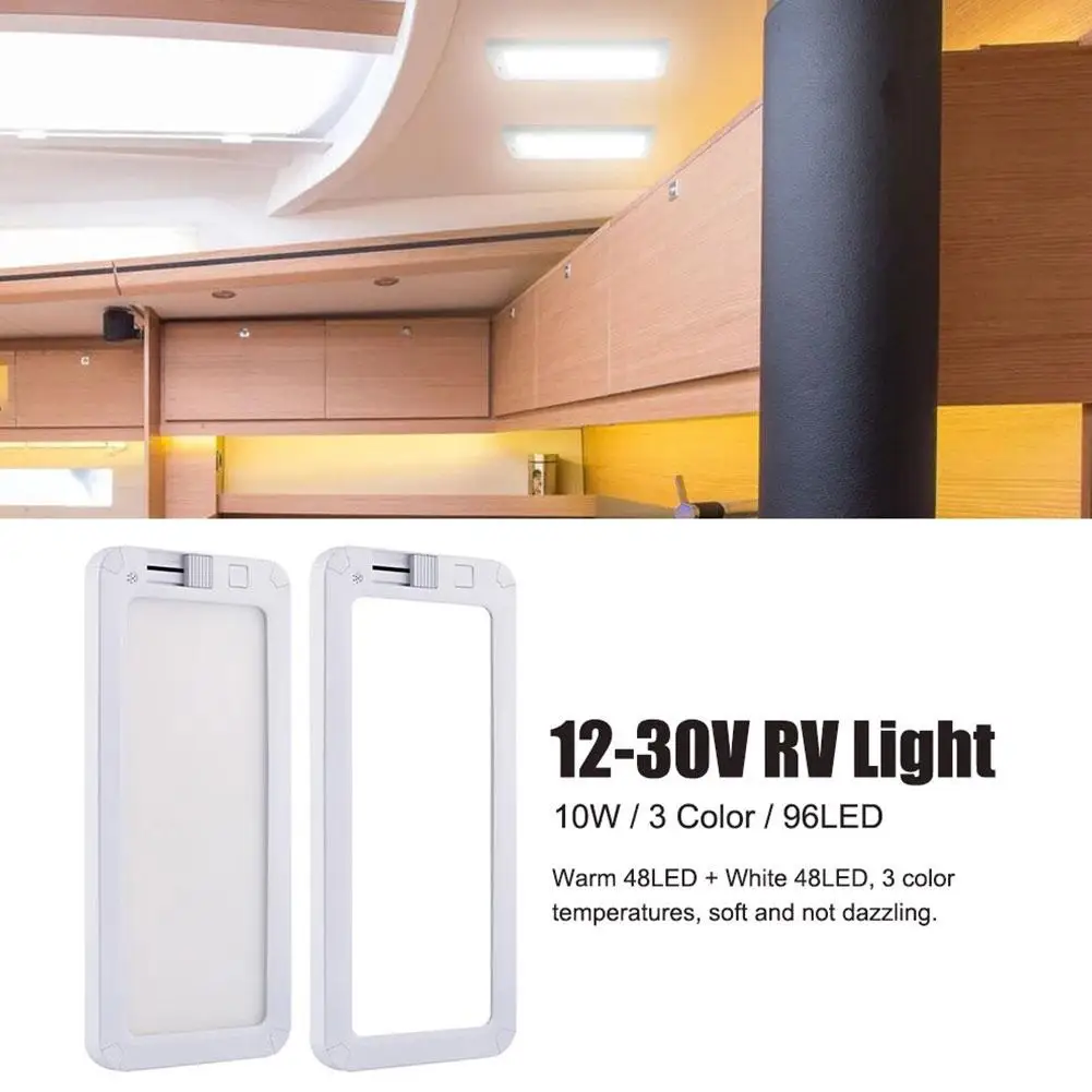 RV-Interior-Lights-96-LED-3-Colors-Dimmable-Interior-Lighting-12V-30V ...
