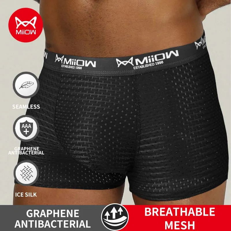 MiiOW Men Underwear Boxer Shorts Seamless Model Sexy Male Panties ...
